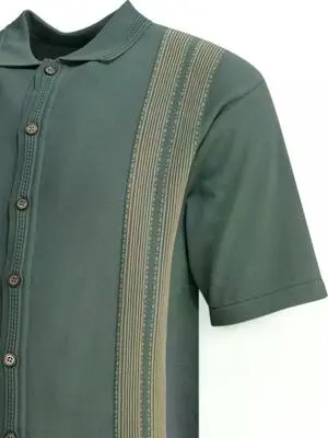 Kapital Vertical-stripe Short-sleeve Shirt