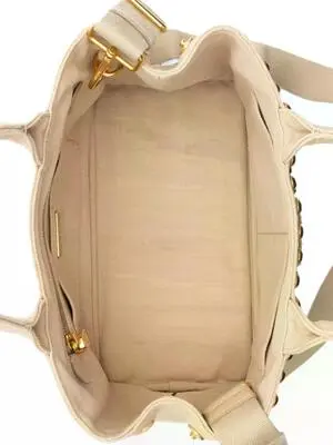 Prada Canapa Crystal-embellished Tote Bag