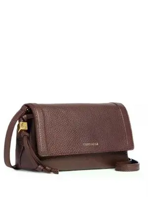 COCCINELLE Thess Grainy-leather Shoulder Bag - Red