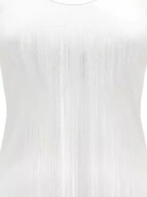 ODEEH Ribbed Knit Tank Top - White