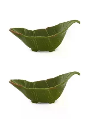 BORDALLO PINHEIRO X Nini Andrade Silva Banana Da Madeira Bowls - Green
