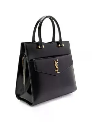 Saint Laurent 2019 Monogram Uptown Tote Bag - Black