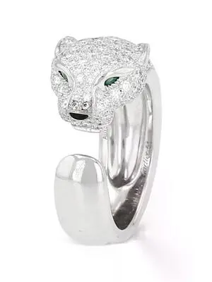 Cartier Panthère Diamond And Emerald Ring