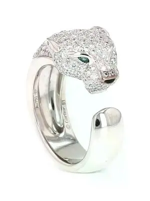 Cartier Panthère Diamond And Emerald Ring
