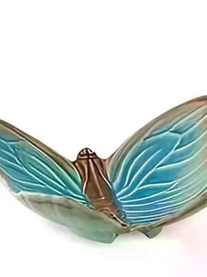 BORDALLO PINHEIRO X Claudia Schiffer Cloudy Butterflies Fruit Bowl - Blue