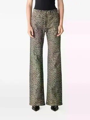 R13 Jane Jean Cheetah-print Jeans - Neutrals