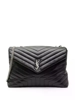 Saint Laurent 2018 Matelassé Loulou Shoulder Bag - Black