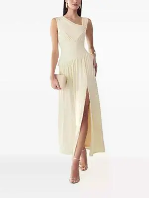 BWLDR Pleated Maxi Dress - Neutrals