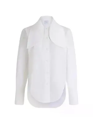 PATOU Oversized Collar Long-sleeve Shirt - White