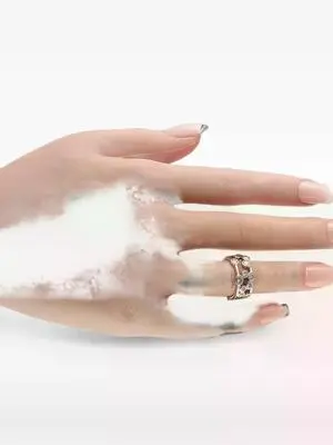 LB EXCLUSIVE Diamond Circular-motif Ring - Silver