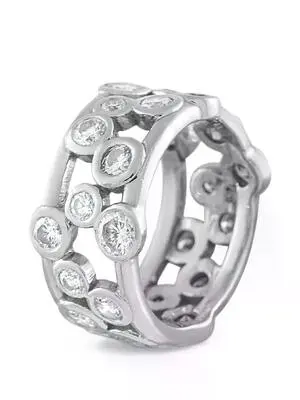 LB EXCLUSIVE 1.90 Carat Diamond Motif Ring In 18k White Gold