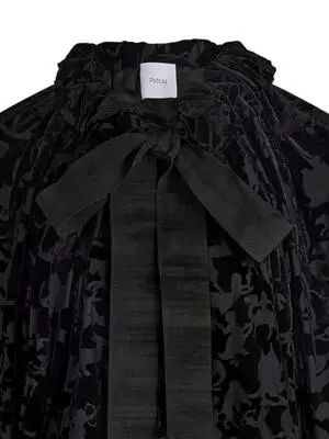 PATOU Devoré Bow Detail Top