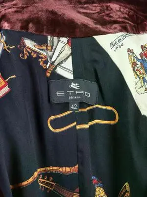 Etro Velvet Button-up Coat