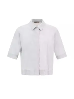 Herno Resort Elasticated-hem Shirt - Grey