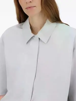 Herno Elasticated-hem Shirt - Grey