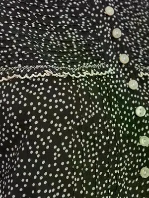 MARANT ETOILE Daynia Polka Dot Mini Dress - Black