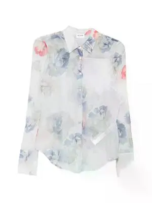 BLUGIRL Floral-print Shirt - Blue