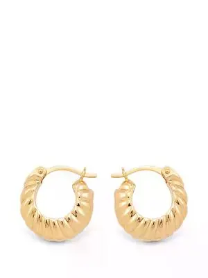 YOJ Kola Ribbed Hoop Earrings