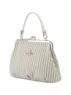 VIVIENNE WESTWOOD Granny Frame Stripe-print Clutch Bag