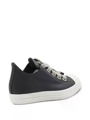Rick Owens Jumbolace Leather Sneakers - Black