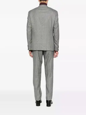 Canali Prince Of Wales Buttoned Suit