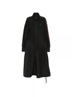 Y3 Logo Print Zip-fastening Midi Dress