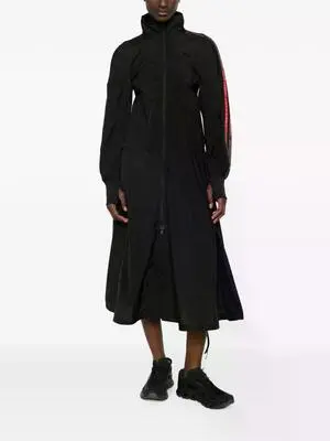 Y3 Logo Print Zip-fastening Midi Dress