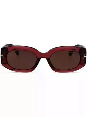 TOM FORD Rectangle-frame Sunglasses - Red
