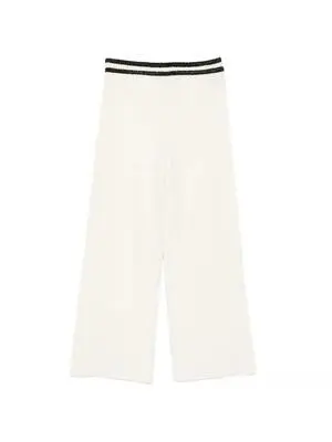 BLUGIRL Braided-trim Wide-leg Trousers