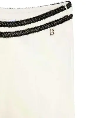 BLUGIRL Braided-trim Wide-leg Trousers