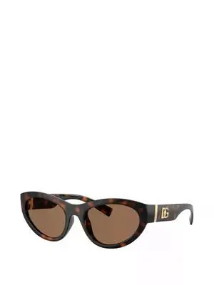 Dolce & Gabbana Tortoiseshell-effect Cat-eye Sunglasses