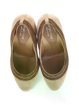 SERGIO ROSSI Chain-detail Round-toe Pumps