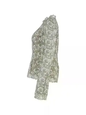 Erdem Guipure Lace Flared-sleeve Blouse