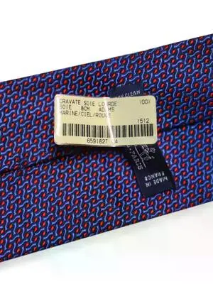 Hermès Geometric-print Tie