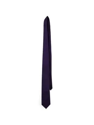 Hermès Silk Geometric Print Neck Tie - Blue