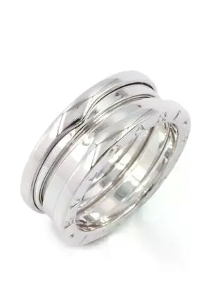 BVLGARI 2010s B-zero1 Engraved-logo Ring