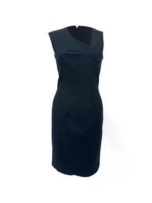 Balenciaga Sleeveless Asymmetrical Neckline Dress