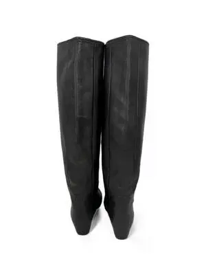 LANVIN Wedge Knee-high Boots - Black
