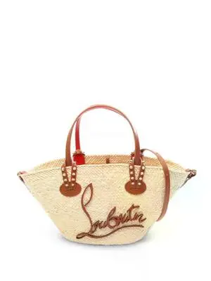 CHRISTIAN LOUBOUTIN 2020s Mini Cabata Two-way Handbag - Neutrals