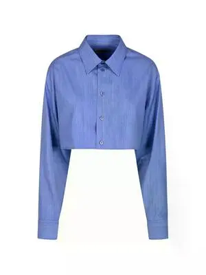 Balenciaga Cropped Long-sleeve Shirt
