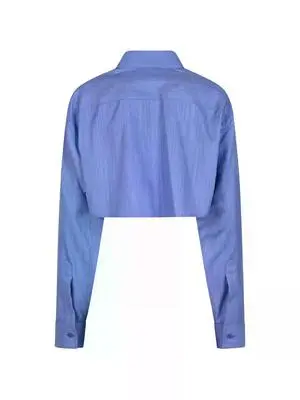 Balenciaga Cropped Long-sleeve Shirt