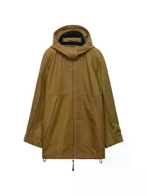 Prada Mélange Hopsack Wool Jacket With Detachable Hood