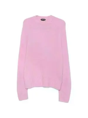 TOM FORD Ribbed-trim Long-sleeve Sweater - Pink