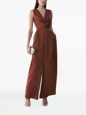 WILLA Draped V-neck Jumpsuit
