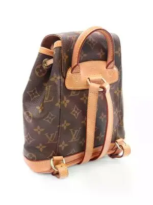LOUIS VUITTON 1999 Mini Montsouris Monogram Canvas Backpack - Brown