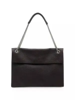 Orciani Venus Grained-leather Shoulder Bag - Brown