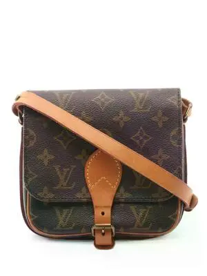 LOUIS VUITTON 1990 Cartouchiere Pm Monogram Shoulder Bag - Brown