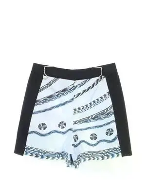 Hermès Rope Print High-waisted Shorts - Blue