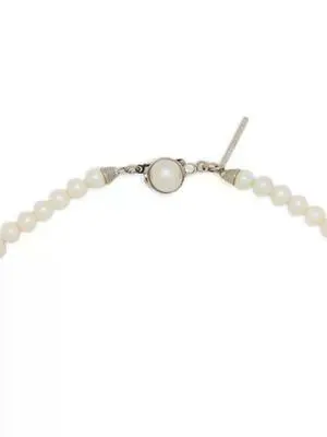 Alessandra Rich Embellished Pearl Necklace