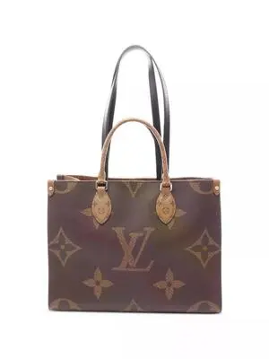 LOUIS VUITTON Onthego Mm Monogram Tote Bag - Brown